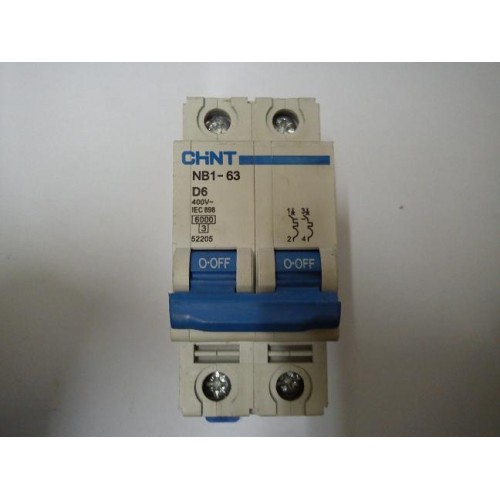 Chint 6a D Double Pole Mcb